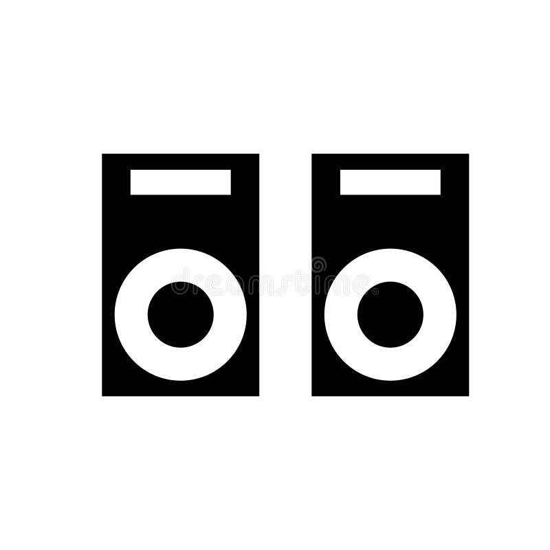 Music Center Icon Digital Blue for Any Design Isolated on White Vector ...