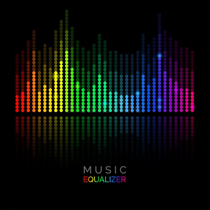 Music equalizer background stock vector. Illustration of light - 149087631
