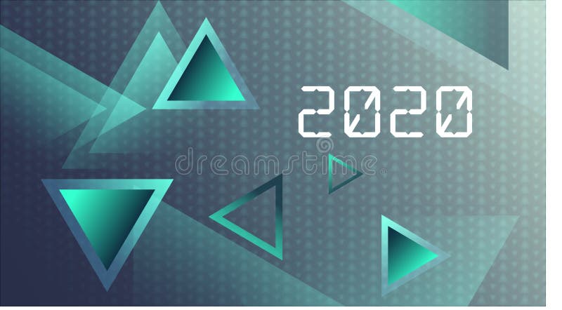 Triangle Overlay Pattern. Abstract Christmas Tree. 2020 Pattern Stock ...