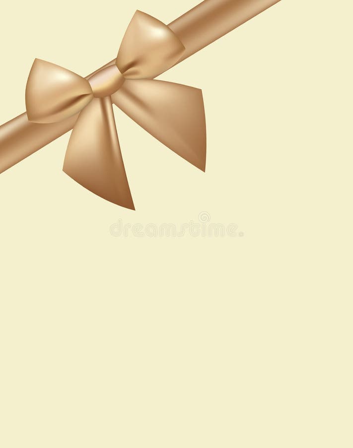 Golden bow background stock vector. Illustration of beautiful - 163120209