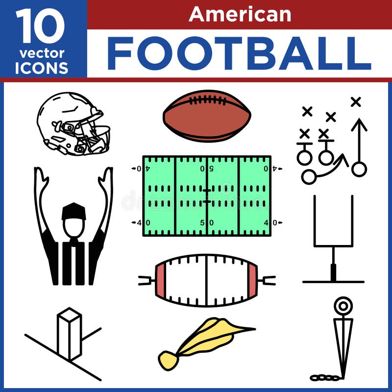 Football Goal Line Pylon Stock Illustrations – 7 Football Goal Line ...