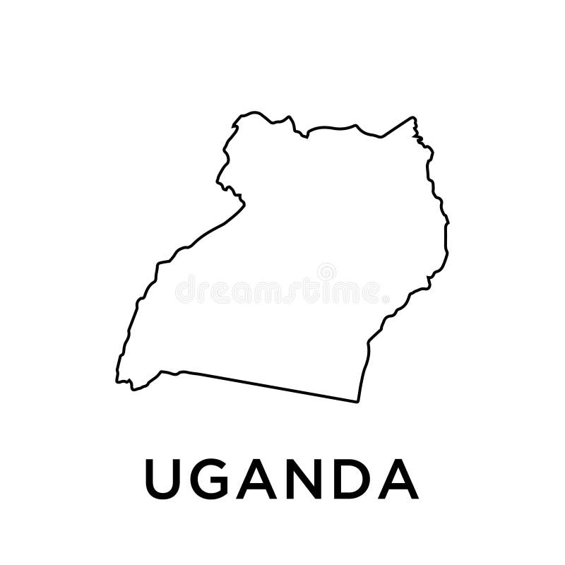 Uganda Map Icon Vector Trendy Stock Vector - Illustration of element ...