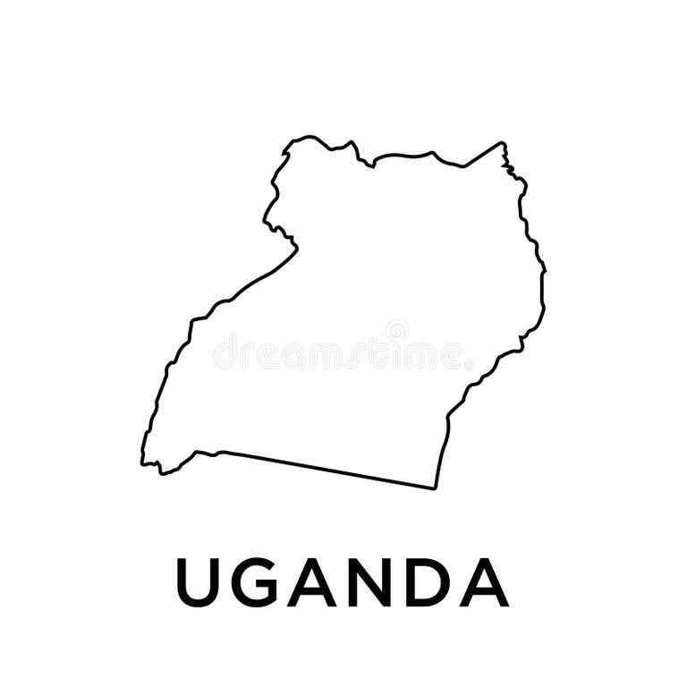 Uganda Map Icon Vector Trendy Stock Vector - Illustration of element ...