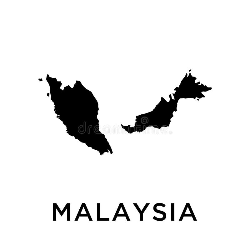 Malaysia Map Icon Vector Trendy Stock Vector - Illustration of abstract ...