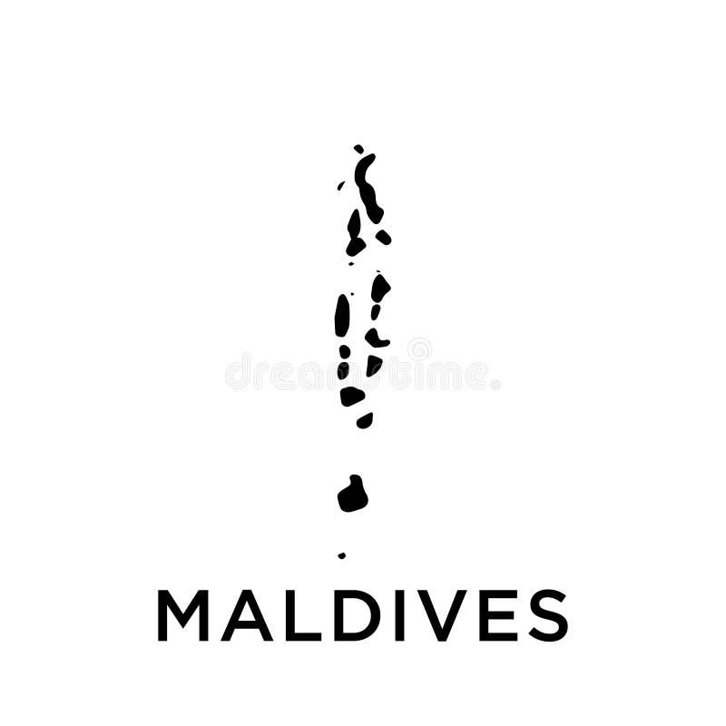 Maldives Map Icon Vector Trendy Stock Vector - Illustration of border ...