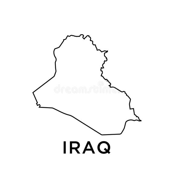 Iraq Map Icon Vector Trendy Stock Vector - Illustration of design ...