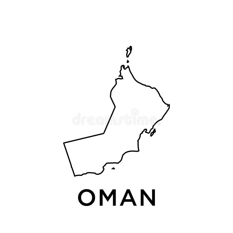 Oman Map Icon Vector Trendy Stock Vector - Illustration of geographic ...