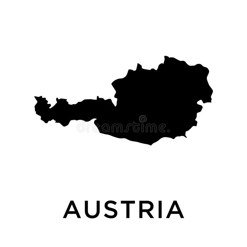 Austria Map Icon Vector Trendy Stock Vector - Illustration of austria ...
