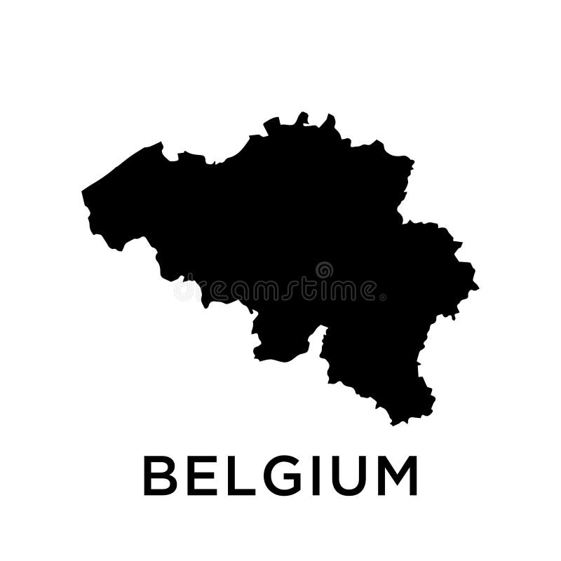 Belgium Map Icon Vector Trendy Stock Vector - Illustration of company ...