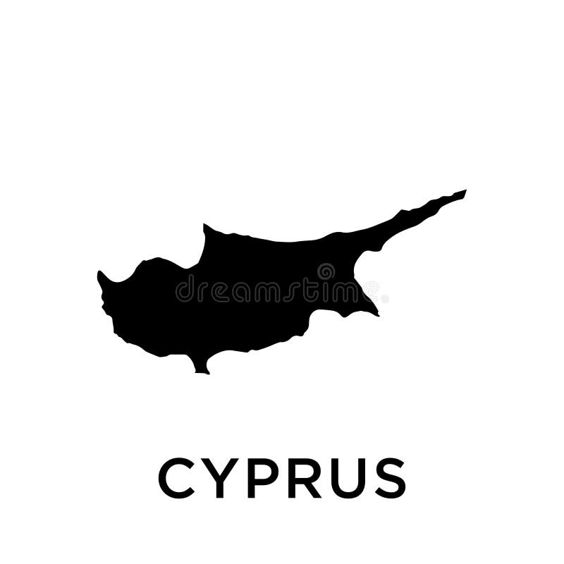 Cyprus Map Icon Vector Trendy Stock Vector - Illustration of geography ...