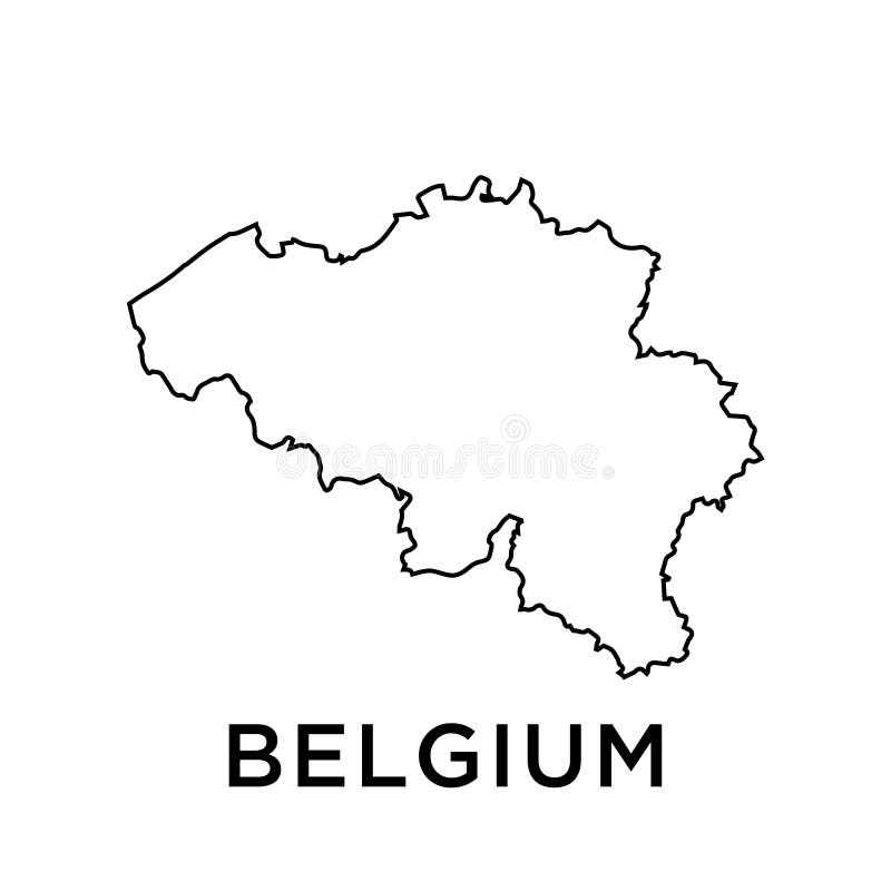 Belgium Map Icon Vector Trendy Stock Vector - Illustration of county ...
