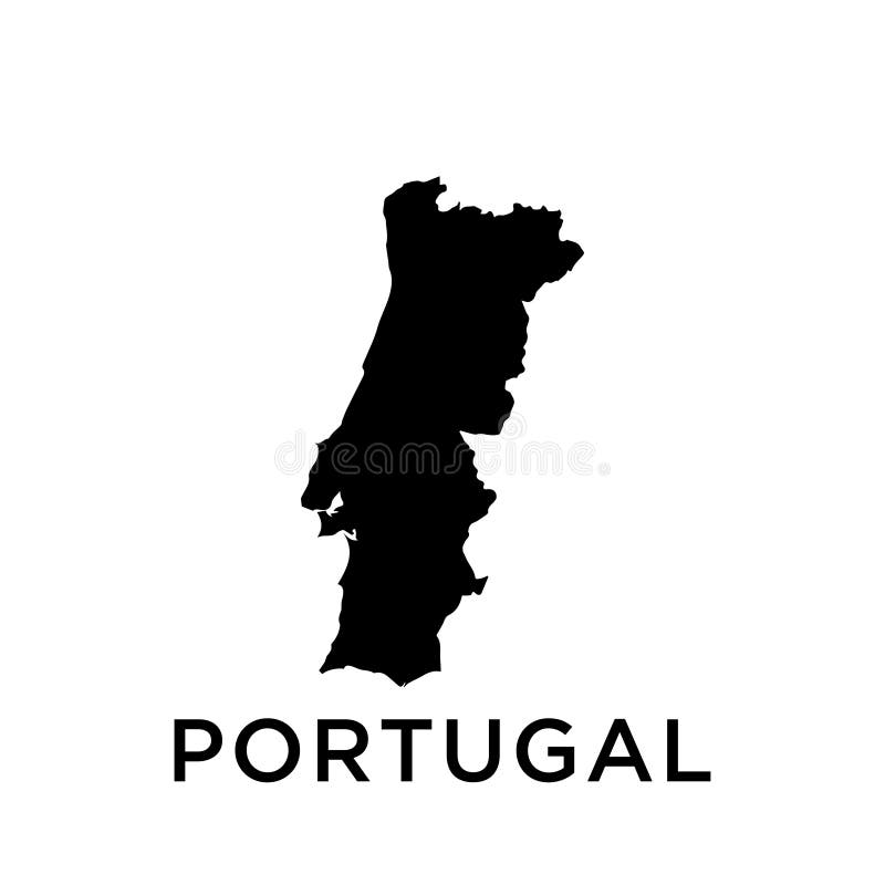 Portugal Map Icon Vector Trendy Stock Vector - Illustration of europe ...