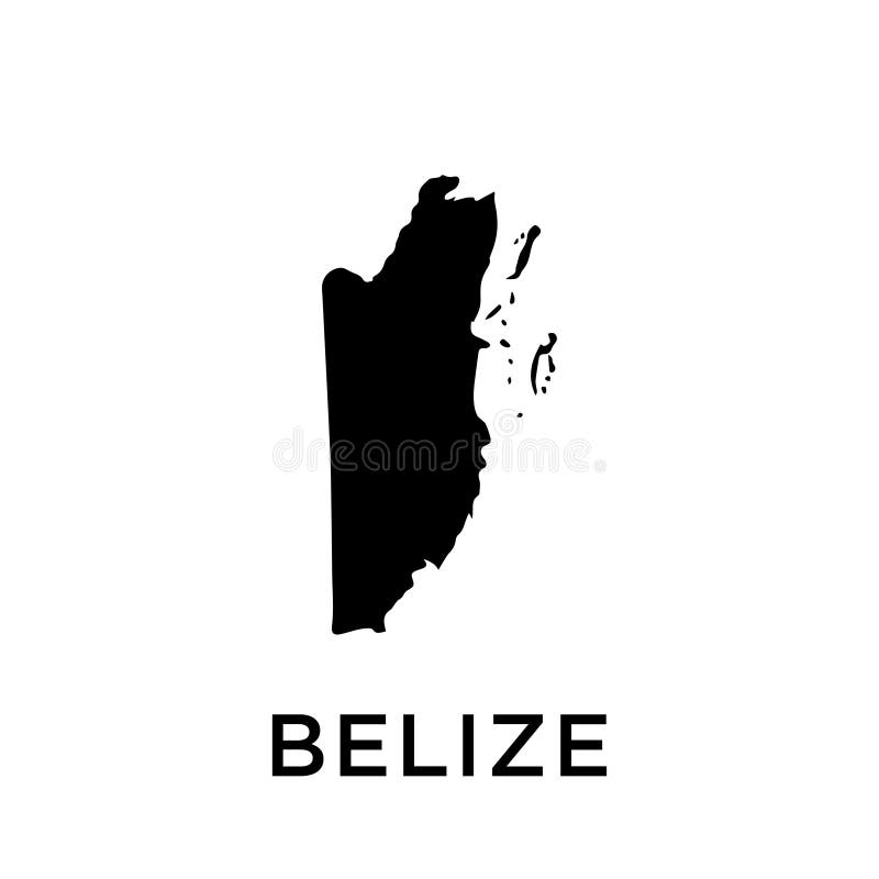 Belize Map Icon Vector Trendy Stock Vector - Illustration of district ...