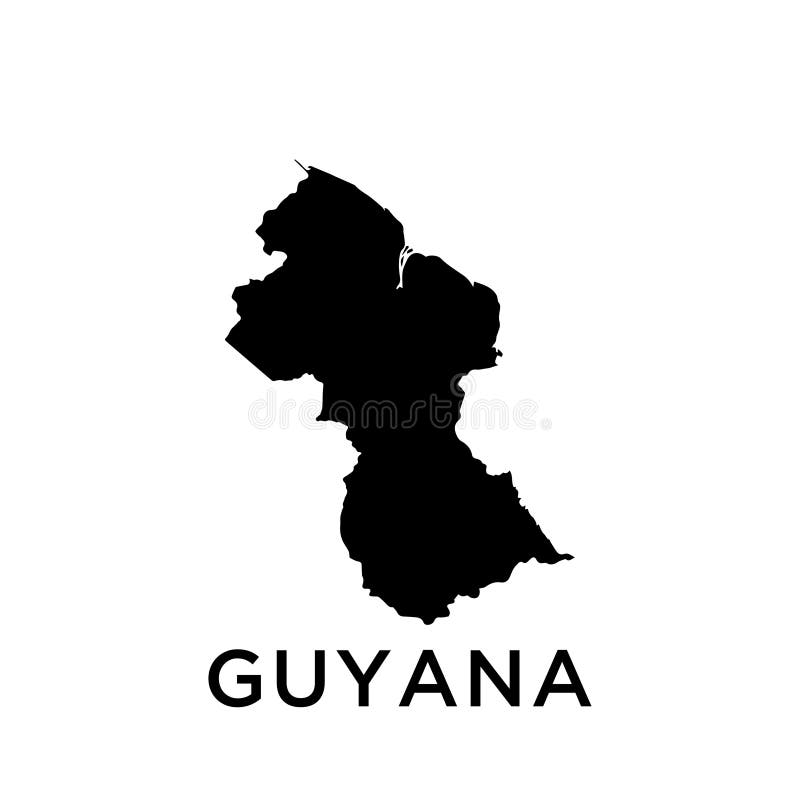 Guyana Map Icon Vector Trendy Stock Vector - Illustration of clipart ...