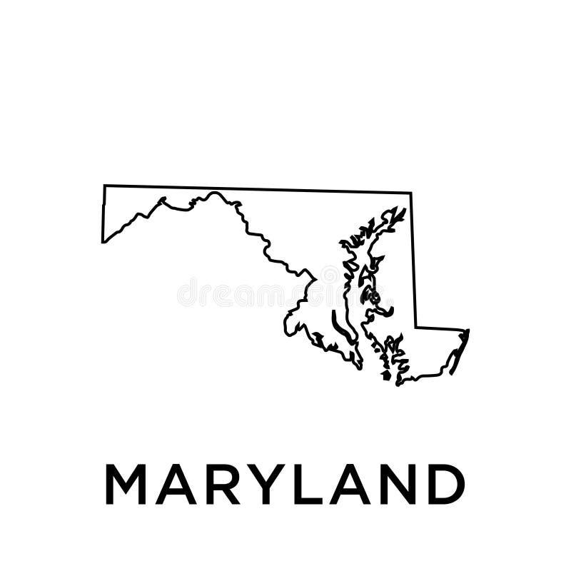 Maryland Map Stock Illustrations – 3,733 Maryland Map Stock ...