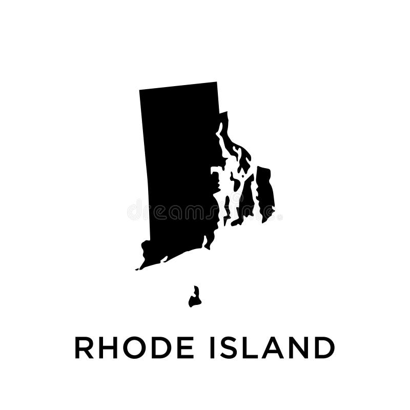Rhode Island Map Icon Vector Trendy Stock Vector - Illustration of ...
