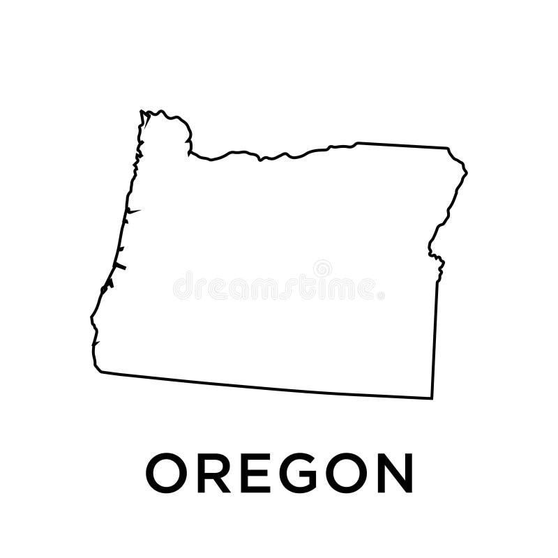 Oregon Map Icon Vector Trendy Stock Vector - Illustration of element ...