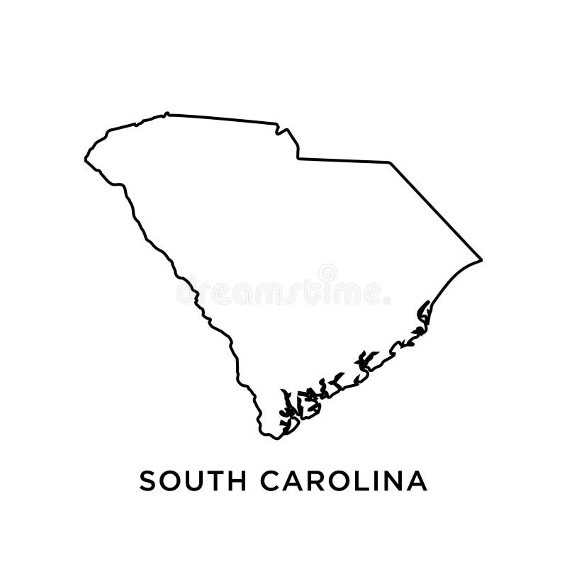 South Carolina Map Vector