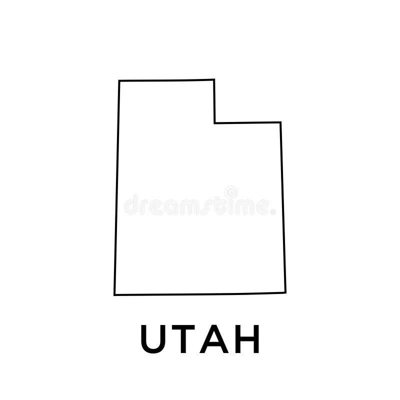 Utah Map Icon Vector Trendy Stock Vector - Illustration of america ...