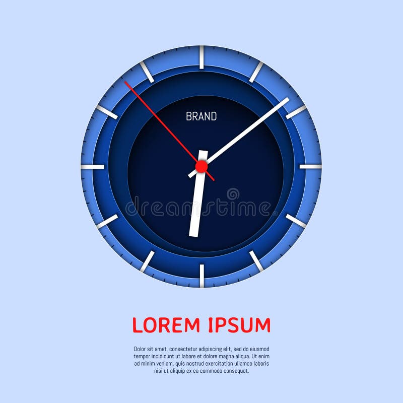 Abstract Clock Face Design. Concept for Book Cover, Banner, Art Project ...