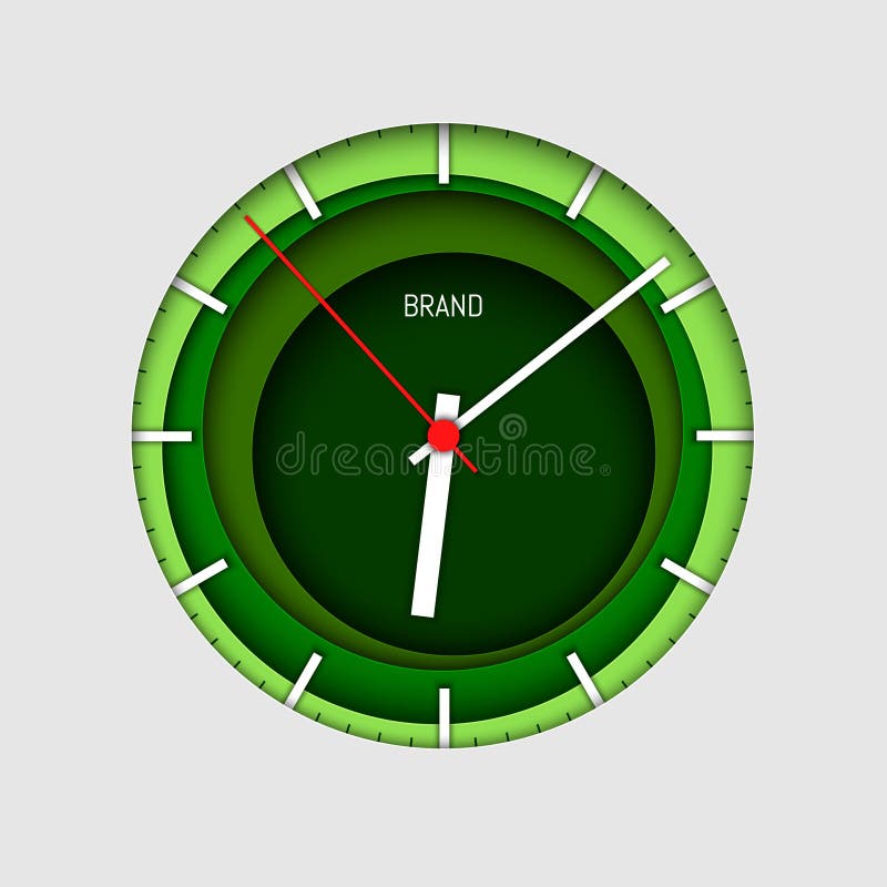 Abstract Clock Face Design. Concept for Book Cover, Banner, Art Project ...