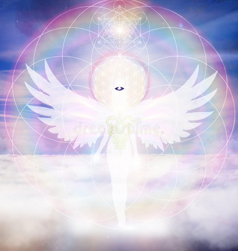 Angel of Divine Light stock photo. Image of protection - 8574928