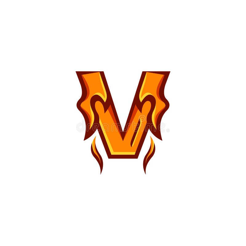 Fire Letter V Stock Illustrations – 391 Fire Letter V Stock ...