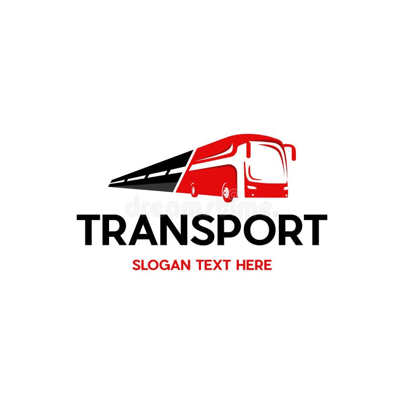 Bus Transportation Silhouette Logistic Logo Stock Illustration ...