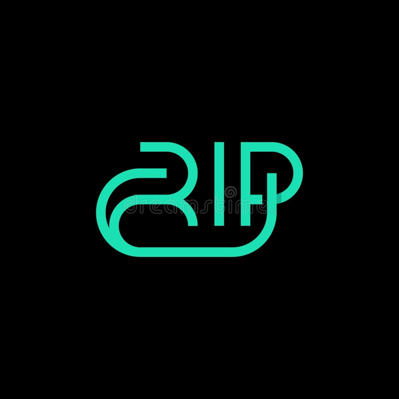 Letter RIP Line Modern Abstract Brand Business Logo Stock Vector ...