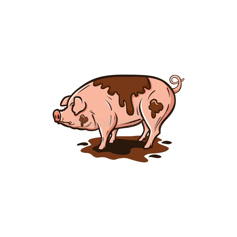 Messy Pigs Clipart