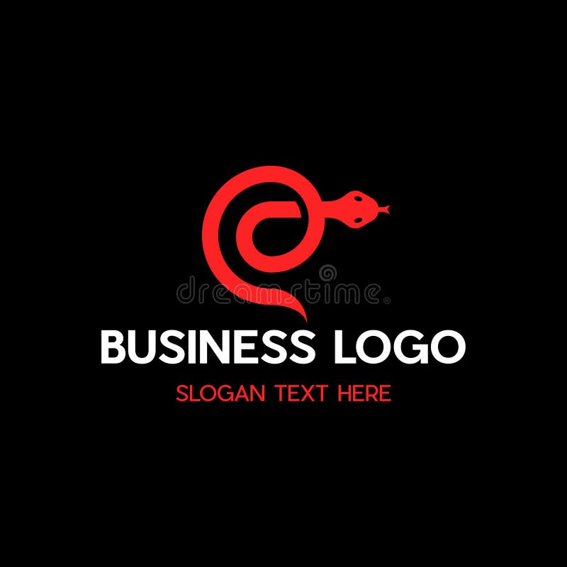 Snake Modern Abstract Minimalist Silhouette Modern Business Logo Stock ...