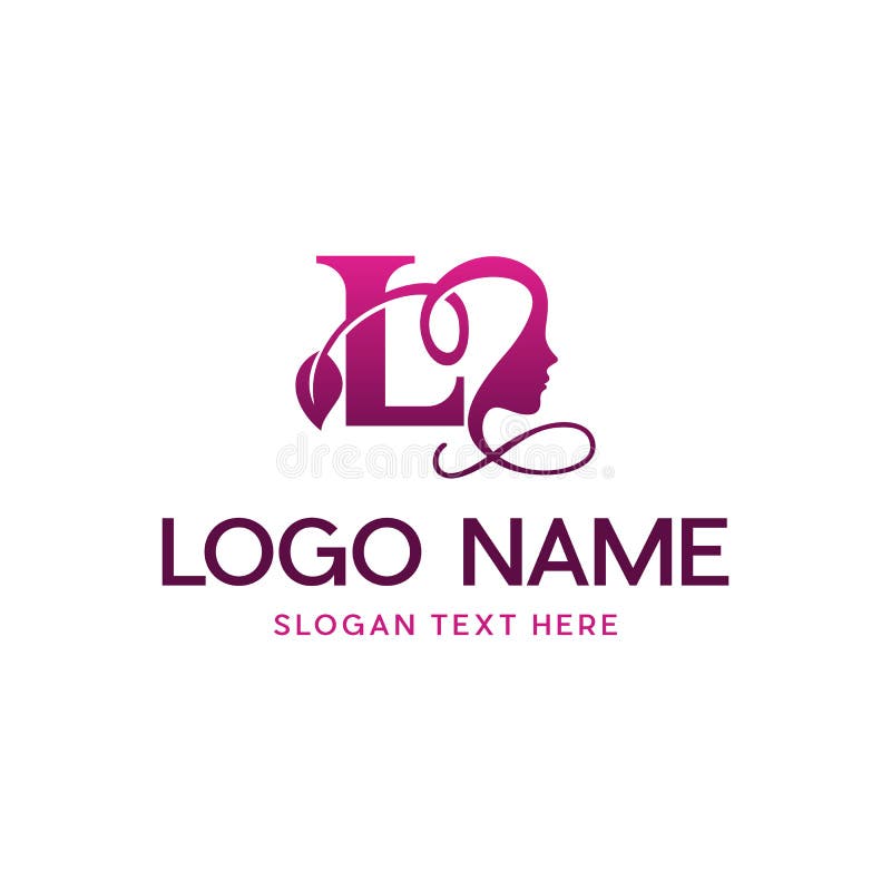 Letter L Beauty Women Face Logo Design Vector Stock Illustrations – 23 ...
