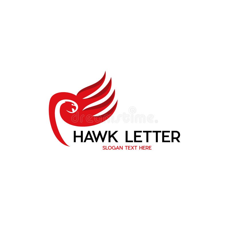 Letter P Hawk Eagle Freedom Modern Business Monogram Logo Stock ...