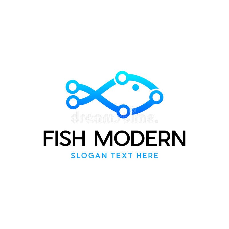 Fish Technology Logo Vector Stock Vector - Illustration of corporate ...