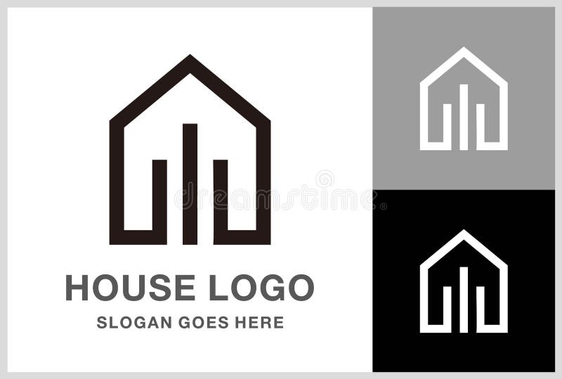 House Arrow Logo Architecture Editable Vector Design Template Stock ...