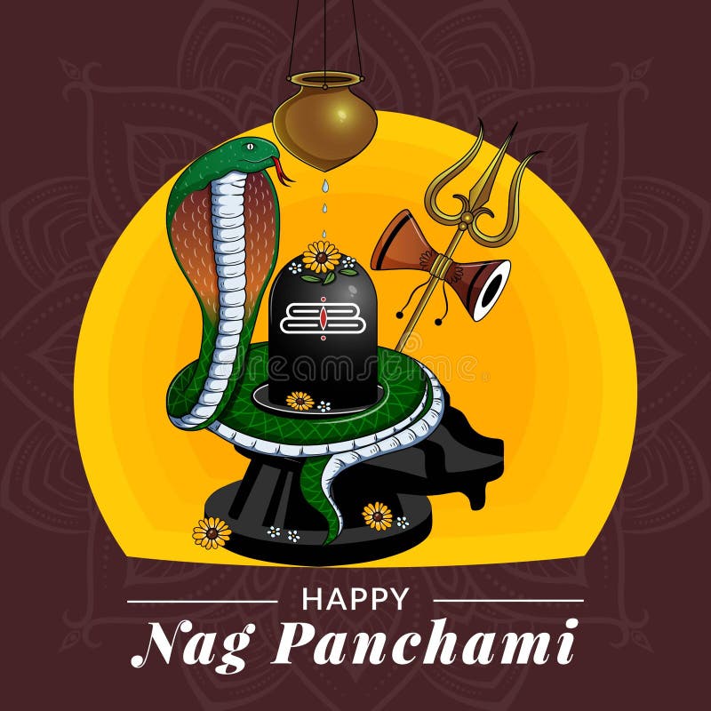 Happy Nag Punchami of Banner Design Stock Vector - Illustration of ...