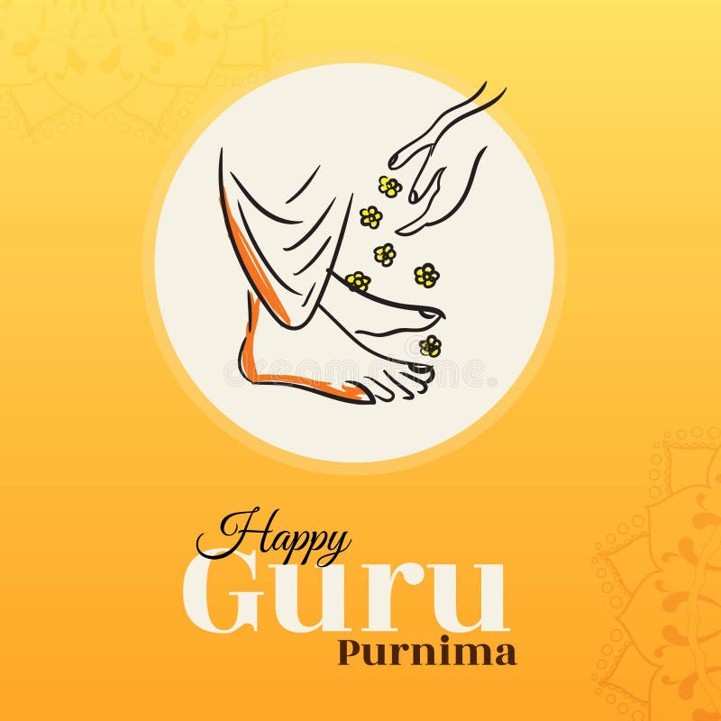 Happy Guru Purnima of Banner Design Stock Vector - Illustration of guru ...