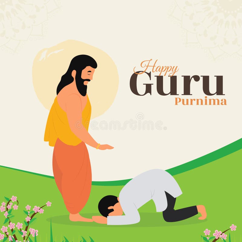 Happy Guru Purnima of Banner Design Stock Vector - Illustration of ...