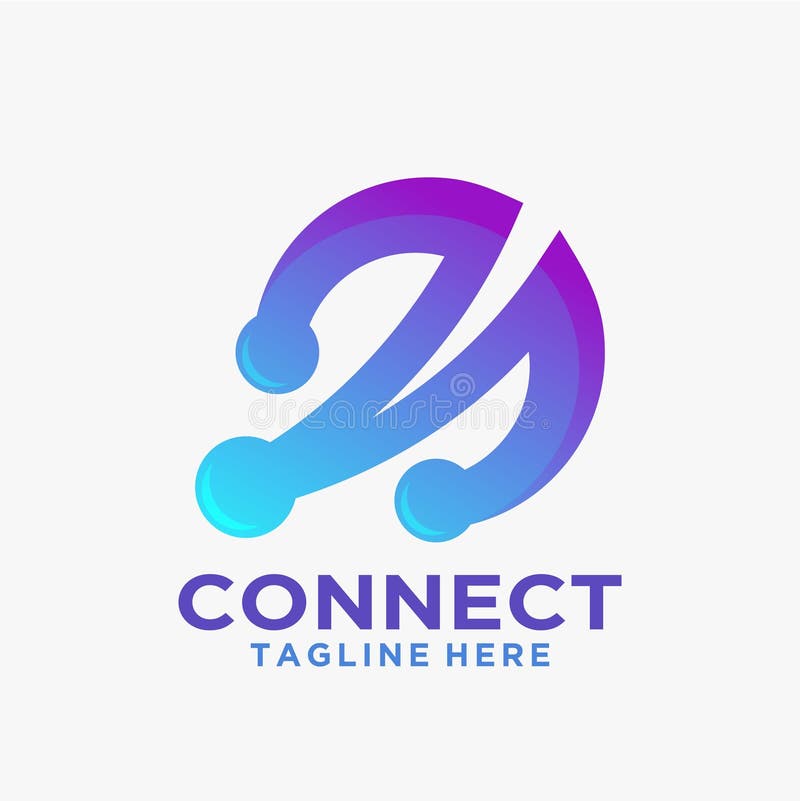 Tech connect logo design stock vector. Illustration of abstract - 238081201