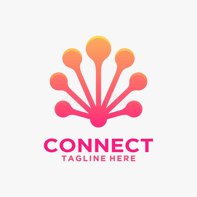 Tech connect logo design stock vector. Illustration of abstract - 238081201