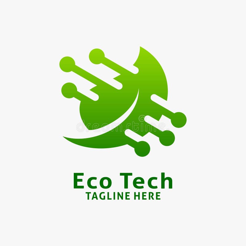 Eco tech logo design stock vector. Illustration of creative - 237706219