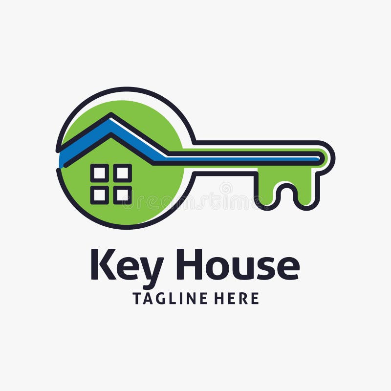 House key logo design stock vector. Illustration of icon - 237772157