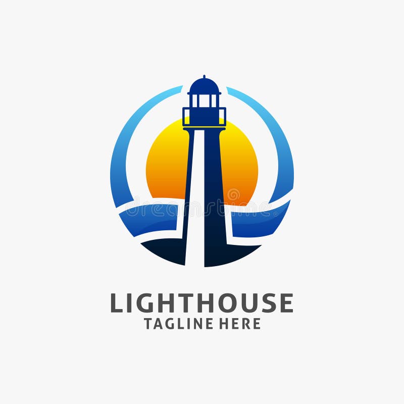 Lighthouse Building Logo Design Stock Vector - Illustration of identity ...
