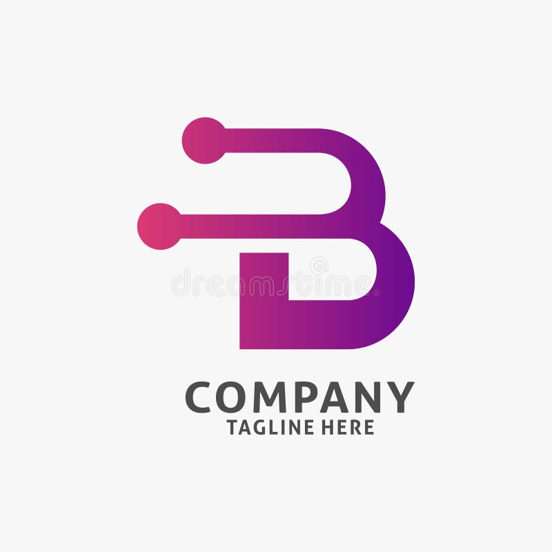 Letter B tech logo design stock vector. Illustration of ideas - 237772898