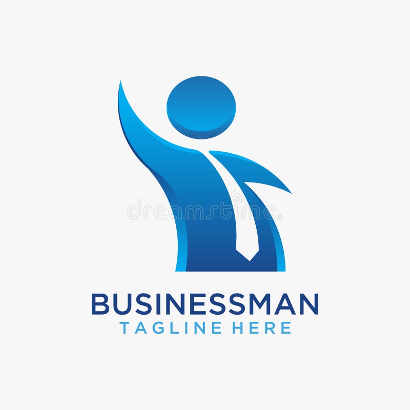 Professional Businessman Logo Design Stock Vector - Illustration of ...