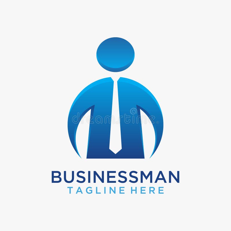 Professional Businessman Logo Design Stock Vector - Illustration of ...