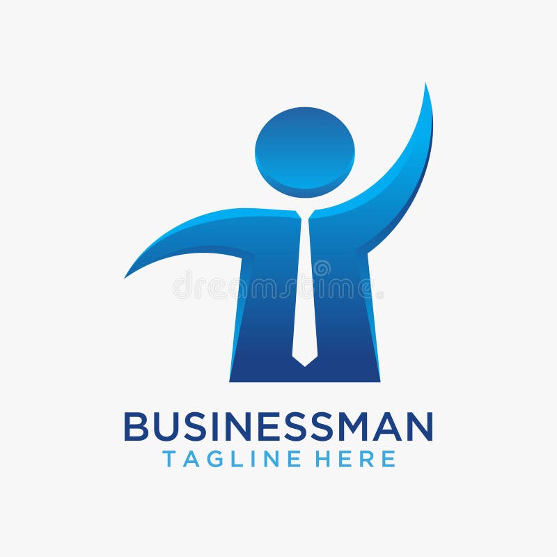 Professional Businessman Logo Design Stock Vector - Illustration of ...