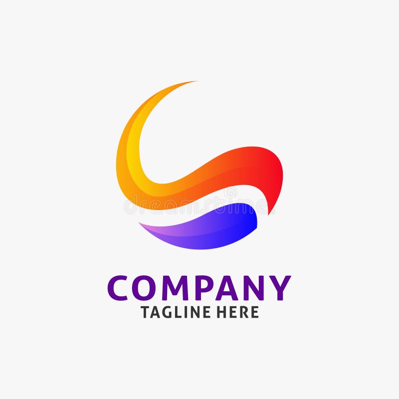 Abstract flow logo design stock vector. Illustration of flow - 238080532