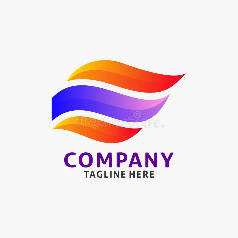 Abstract flow logo design stock vector. Illustration of dynamic - 238080537