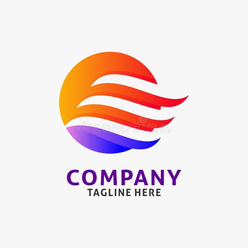 Abstract flow logo design stock vector. Illustration of diagram - 238080542